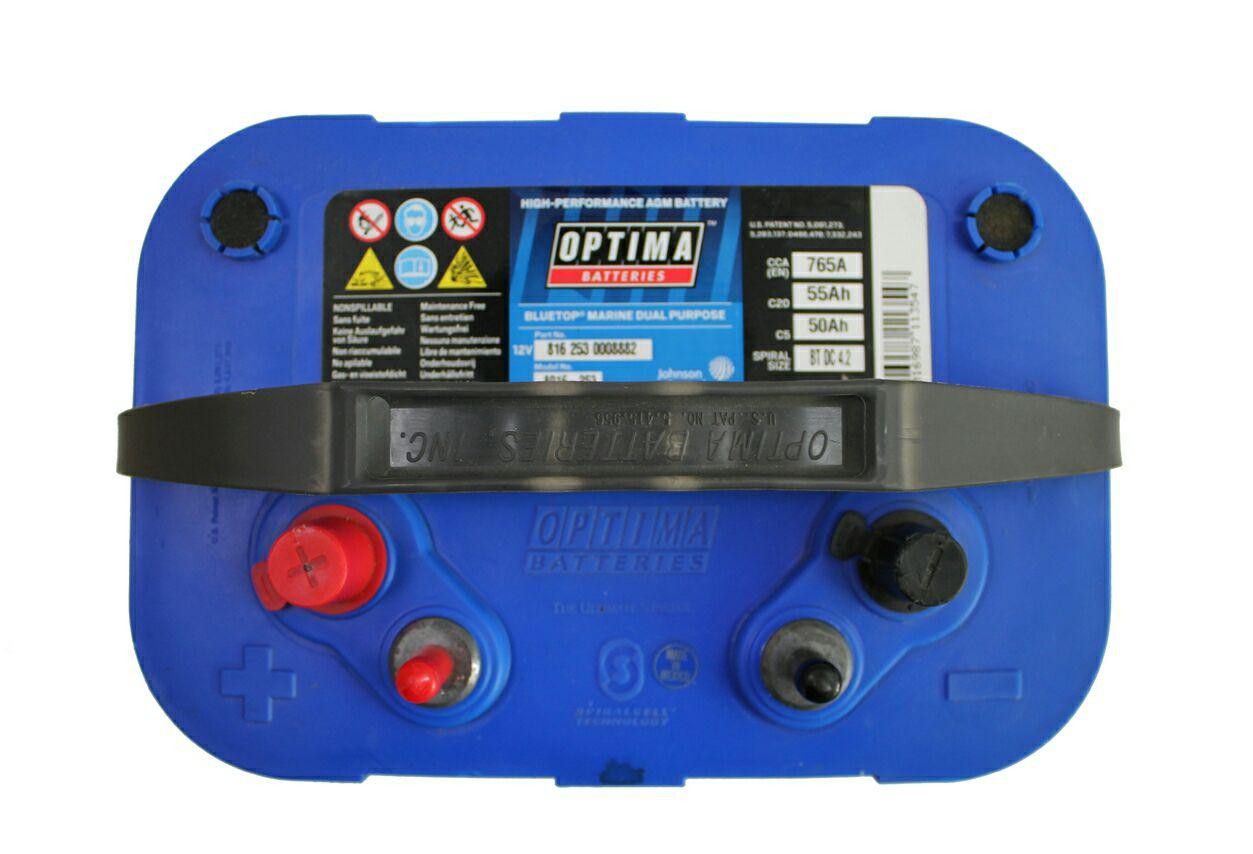 Акумулятор Optima 55Ah 765A Blue Top купити agm акумулятор Оптима 55 Ач ...