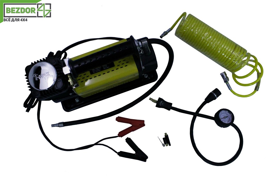 Компресор автомобільний T-MAX 160 л/хв 8016601 портативний (великий ...